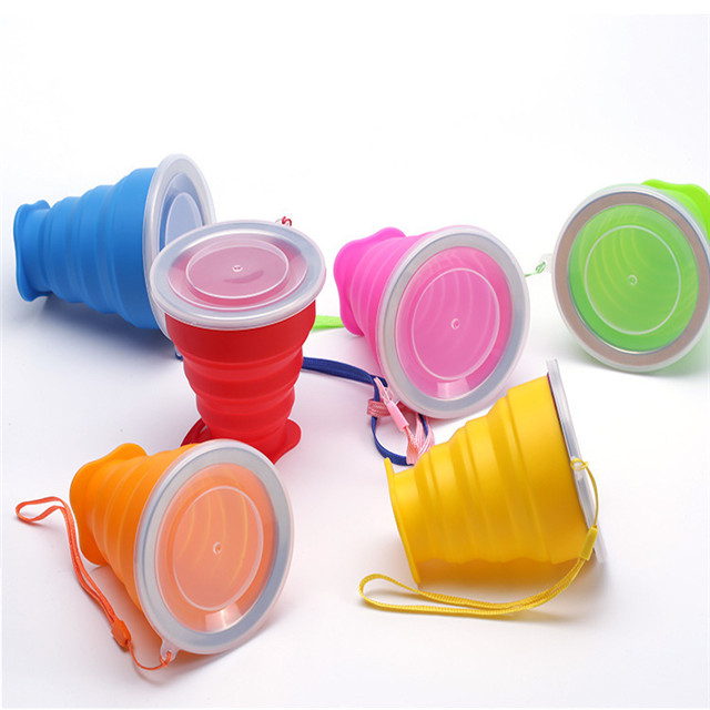 Silicone Collapsible Water Cup, Foldable Travel Cups, Silicone Cups ...